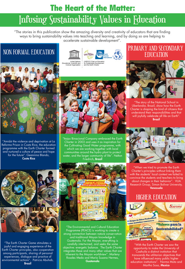 Earth Charter Poster Infusing values in education - Earth Charter